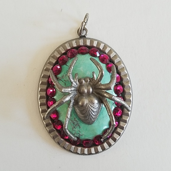 GASOLINE GLAMOUR | Jewelry | Swarovski Rhinestone Spider Necklace Ruby ...